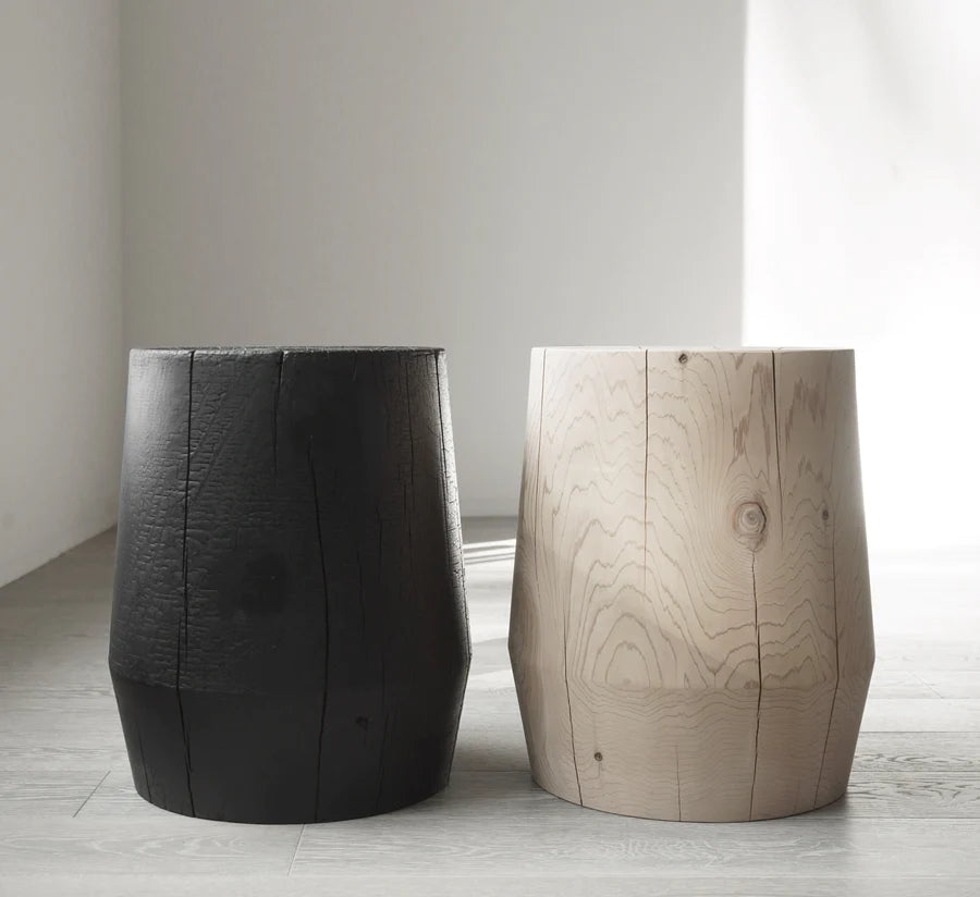 Smokestack Wooden Stool Yellow Cedar (Oversized) – Hoxton Home